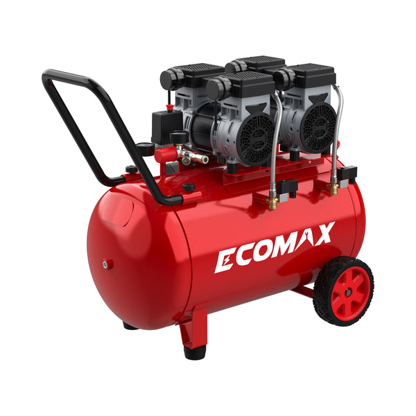 EU ONLY 100L Quiet Dual Motors Air Compressor (2 Pole) - Ecomax ...