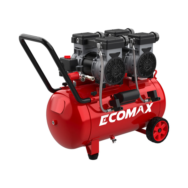 EU ONLY 30L Quiet Dual Motors Air Compressor - Ecomax Products Store