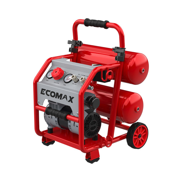 EU ONLY 17L Twinstack Quiet Air Compressor (4 pole) - Ecomax Products Store